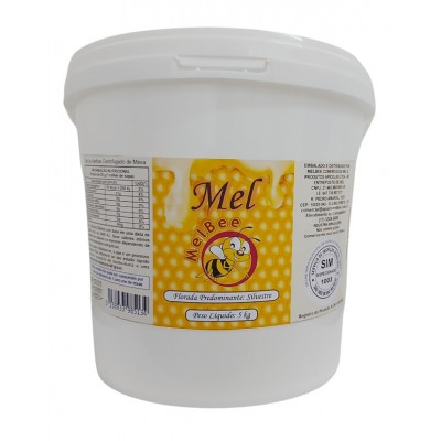 Mel Puro - Balde 5KG - Várias Floradas